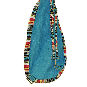 Mandala Crafts Boho Sling Bag for Women Crossbody Purse – Bohemian One Strap Backpack – Hippie Boho Backpack for Men Daypack Turquoise