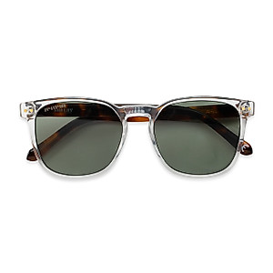 Foster Grant Sun Luv Be Smart Round Sunglasses, Crystal, 53mm (10261641.COM)