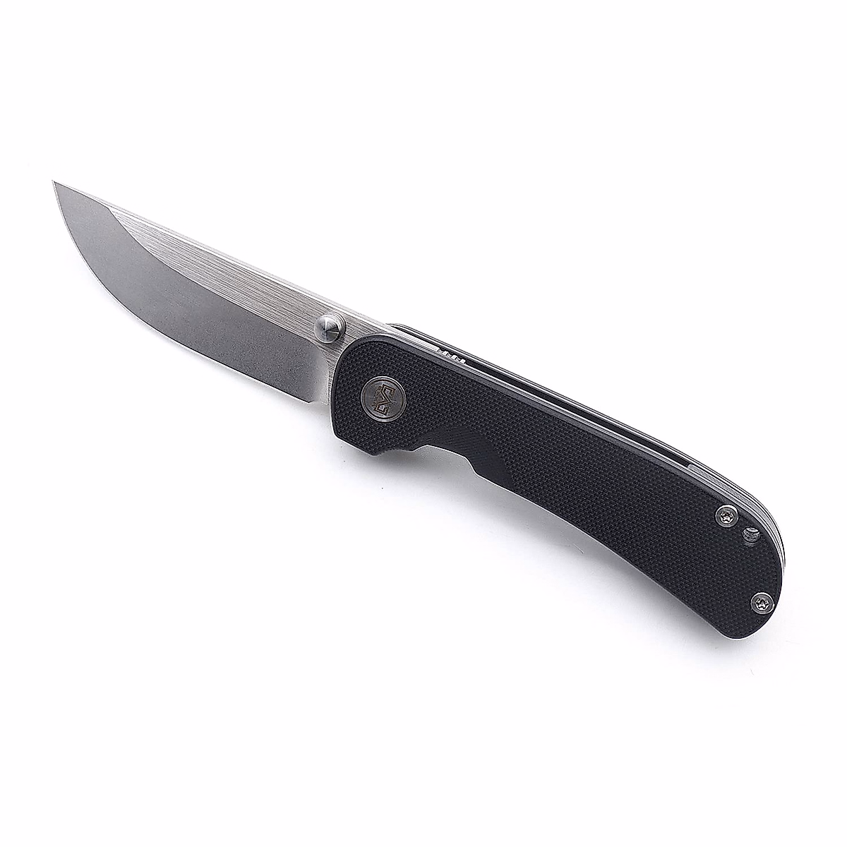 Miguron Knives M Takog Pocket Folding Knife 3.0" 14C28N Stonewashed Blade Black G10 Handle MGR-805WH