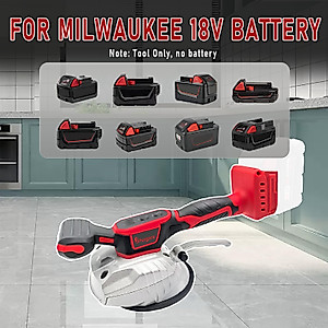Tile Vibration Tool for for Milwaukee 18V Battery, CordlessTile Vibration Leveling Machine with 8 Speed, 5'' Suction Cup, Digital Display, Tile Vibrator for Floor Tile Wall (Battery Not Included)