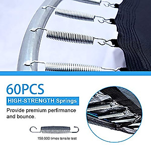 LUKDOF Trampoline 10 FT with Safety Enclosure Net for 3-4 Kids Combo Bounce Jumping Mat and Spring Cover Padding Outdoor Indoor