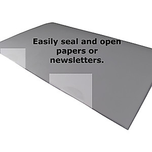 ChromaLabel 3/4 x 1 Inch Oval Clear Labels, Library Supplies, Envelope Sealer Perforated Clear Stickers - 1000 Pieces of Envelope Seal Stickers per Roll