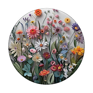 Mixed Flower Bouquet Floral Pattern PopSockets Adhesive PopGrip