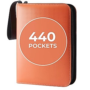 Card Binder for Trading Card 4-Pocket Trading Card Holder 400 Pockets Collection Cards Binder with Sleeves…