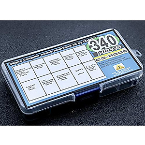 340pcs Motherboard Standoffs Risers Computer Screws Assortment Kit for HDD, SSD, Hard Drive, Computer Case, Motherboard, Fan, Power Graphics