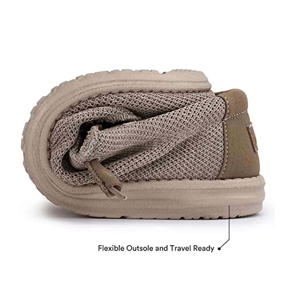 Hey Dude Men's Wally Sox Beige Size 8 | Men’s Shoes | Men's Lace Up Loafers | Comfortable & Light-Weight