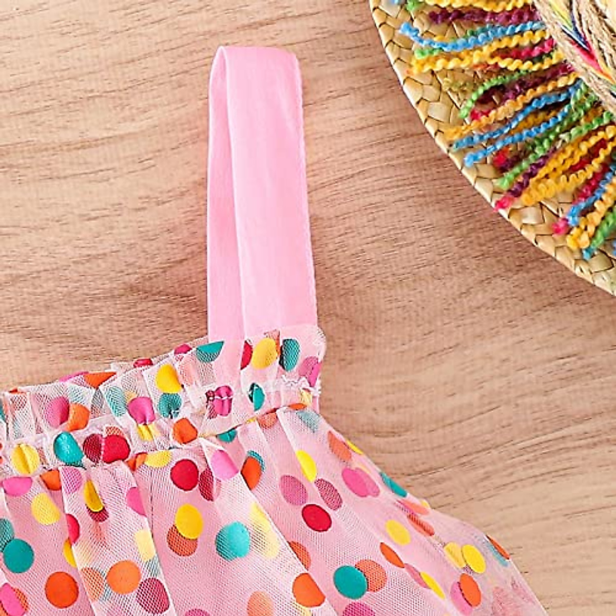 Toddler Baby Girls Summer Fairy Romper Dress Suspender Tutu Tulle Princess Romper Dresses Sundress Clothes Outfit (as1, Age, 3_Years, 4_Years) Pink