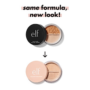 e.l.f. Halo Glow Setting Powder, Silky, Weightless, Blurring, Smooths, Minimizes Pores and Fine Lines, Creates Soft Focus Effect, Deep, Semi-Matte Finish, 0.24 Oz