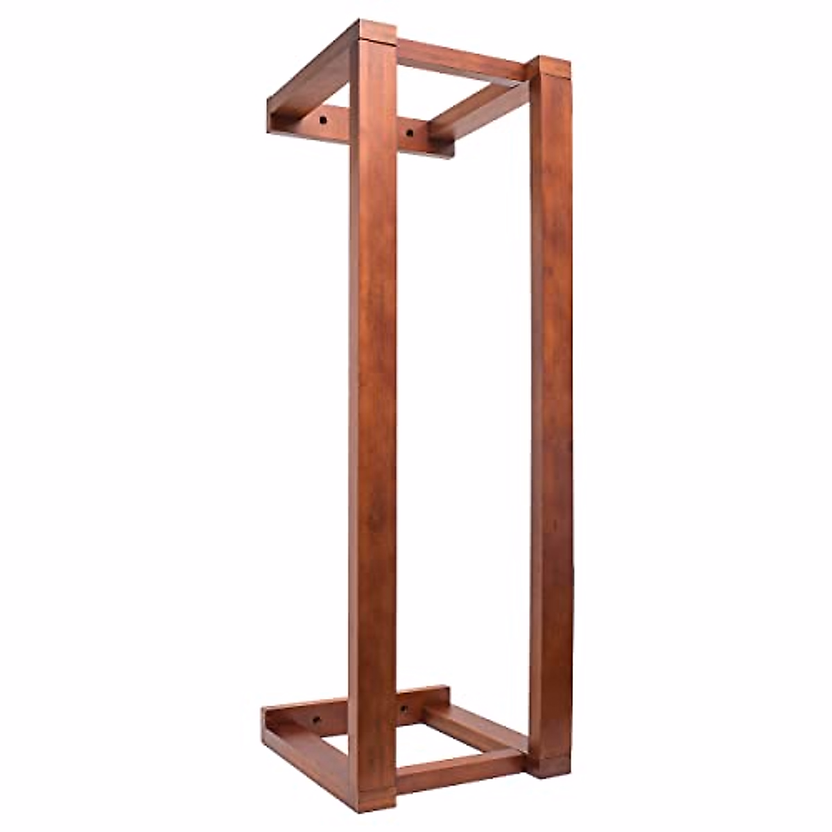 Keystone Basics Blanket Rack - Holder for Wall 12 inch L x W 36 H Mounted Bamboo Shelf/Universal and Quilt Blankets Towels Quilts, Brown