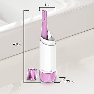 Remington Smooth & Silky Compact Premium Precision Trimmer, Cordless Eyebrow Shaper with Retractable Design for Portable Travel, Detail Facial Hair Removal