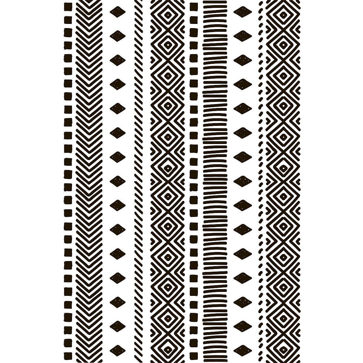 UBTKEY Living Room Area Rug 5x7, Ultra-Thin Non Slip Washable Farmhouse Rugs for Bedroom, Geometric Abstract Boho Area Rugs Large Floor Carpet for Home Office Decor (White/Black, 5' x 7')