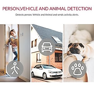 YI Pet Security Camera 1pc, 1080p 360-degree Pan-Tilt Smart Indoor IP Cam with Night Vision, 2-Way Audio, Motion-Tracking，Human Detection, Phone App, Compatible with Alexa and Google