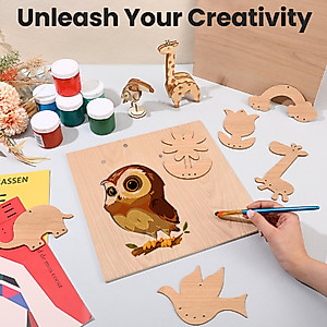 Geetery 16 Pcs 12 x12 Cherry Plywood Sheets 1/4 Unfinished Wood Sheets for Crafts 6.5mm Thin Plywood Wood for Laser Cutting and Engraving, Cutting, Painting, Fretwork, DIY School Projects