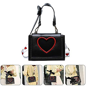 TENDYCOCO Simple Tote Bag Adjustable Bag Fashionable Trendy Universal Bag Black