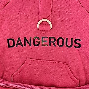 Izefia Dog Hoodie Dog Hoodies with Pocket Clothes 4 Legs Jumpsuit Fleece Sweater Winter Sweat Shirt Warm Cotton Dog Hoodie for Small Dog Medium Large Dog Cat Magenta M