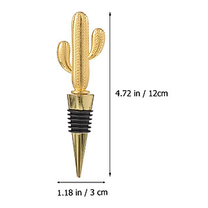 SOIMISS 2pcs Cactus Wine Stopper Champagne Stopper Gift Souvenirs Fancy Plant Wine Bottle Stopper for Bar Restsurant Home Wedding Christmas Party