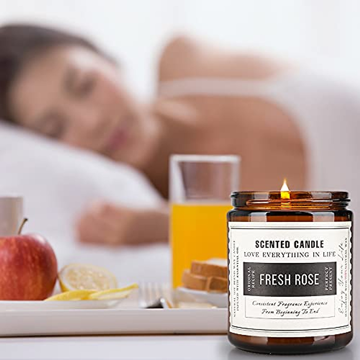 4 Pack Candles Gifts for Women, Lavender Candle Sets for Women Gifts, 28 OZ 200 Hour Long Lasting Candles, Sage Candles for Home Scented, Aromatherapy Candles Gift Set for Family and Friends