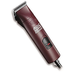 Andis 22685 Professional UltraEdge Super 2-Speed Detachable Blade Clipper – Rotary Motor with Shatter-Proof Housing, Runs Calm & Silent, 14-Inch Cord - For All Coats & Breeds - 120 Volts, Burgundy