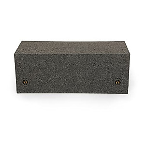 Q Power QBASS Dual 12 Inch Heavy Duty MDF Material Car Audio Subwoofer Enclosure Boxes with Shared Slot Port Vent and Dual Chamber Design, Charcoal