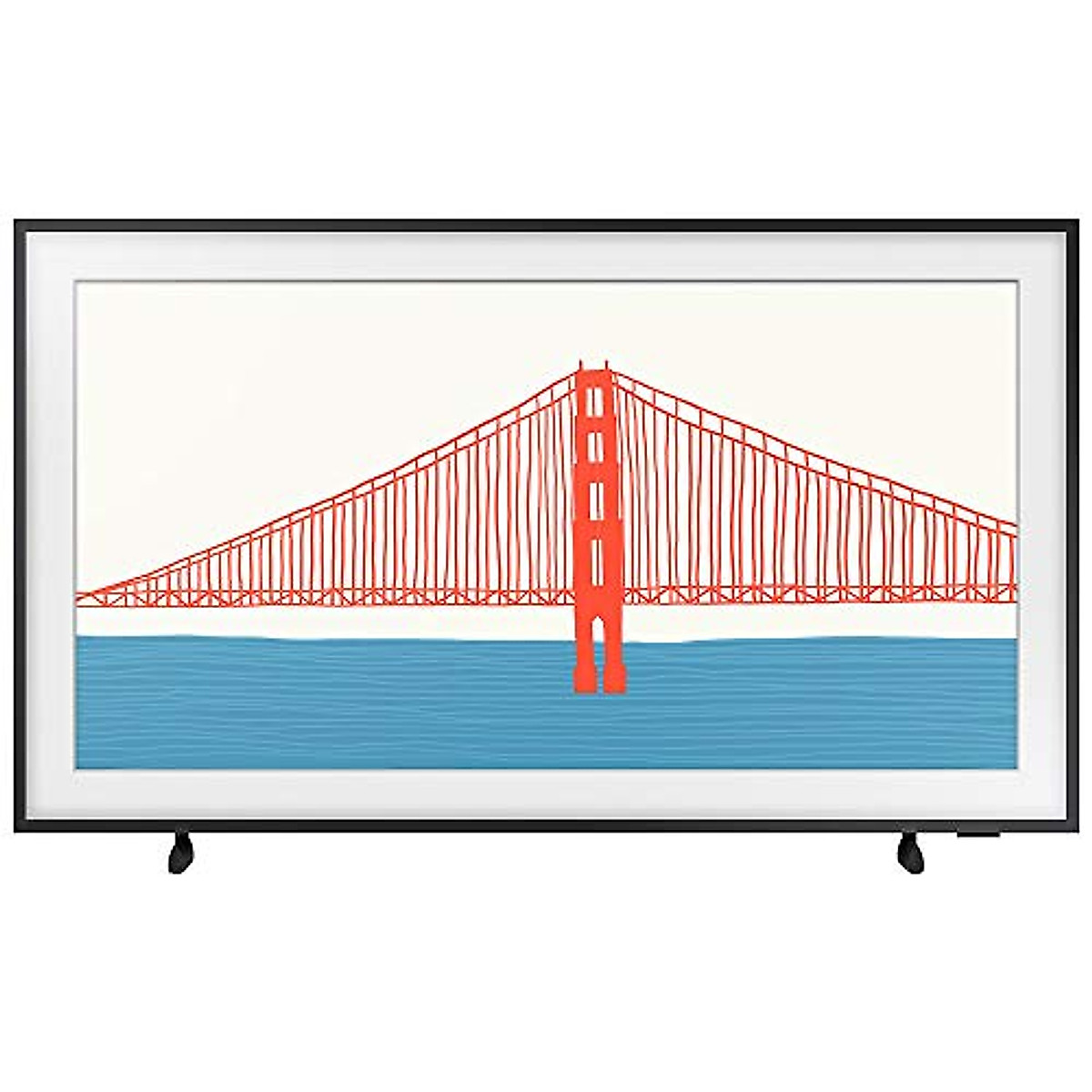 SAMSUNG QN43LS03AAFXZA 43 Inch The Frame QLED 4K Smart TV Bundle 43 inch The Frame Customizable Bezel Modern Teak