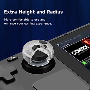 JINGDU Thumb Grip Caps for Steam Deck, Silicone Thumbstick Caps Cover Compatible with Steam Deck, Joystick Cap Accessories for Steam Deck, Skull