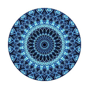 Blue Mandala Pop Mount Socket Cute Designed Divine Mandala PopSockets PopGrip: Swappable Grip for Phones & Tablets