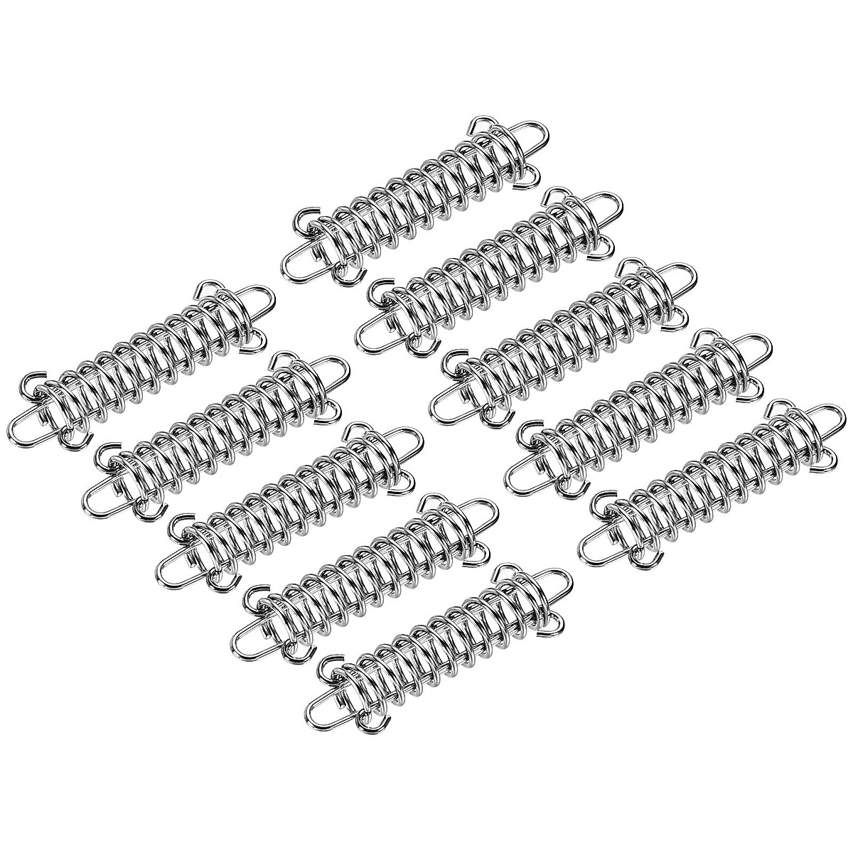 MECCANIXITY Tent Spring Buckle, 90x30mm Heavy Type Stainless Steel Rope Tensioner Accessories for Awning Tarps Wire Racks, Pack of 10