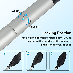 Kayak Paddles Adjustable 88in 4 Piece Kayak Oars Boat Paddles for Adults with Paddle Leash, Canoe Paddles for Kayaking Rafting Jet Ski Canoe Outdoor Kayak Water Sports and Safety Boat Accessories