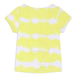 Disney Beauty and The Beast Belle Girls Short Sleeve T-Shirt for Toddler and Big Kids Yellow