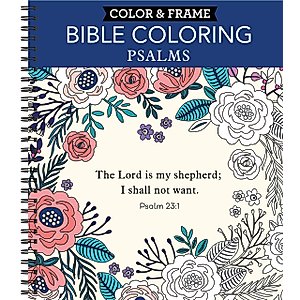 Color & Frame - Bible Coloring: Psalms (Adult Coloring Book)