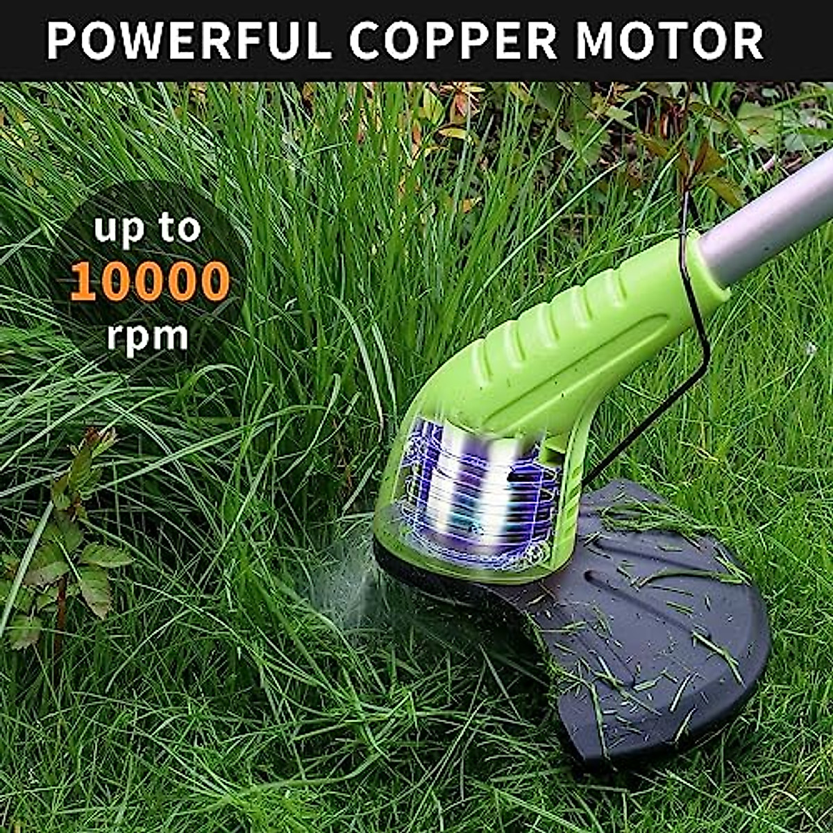 GardenJoy Weed Wacker Blades Replace, 3PCS Metal Cutter Blades Replacement for 12V Cordless Grass Trimmer