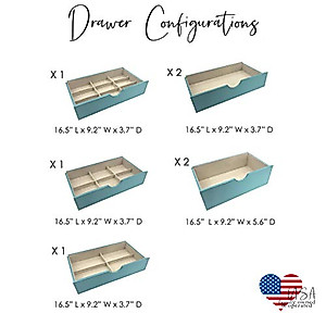 Hives and Honey 9006-349 Carson Fully Locking Jewelry Armoire, Large, Turquoise