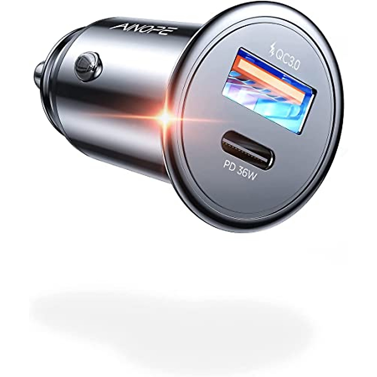 USB C Car Charger 54W iPhone Car Charger Adapter [Mini&Metal] AINOPE USB Car Charger Fast Charge PD36W&QC3.0 Car Phone Charger Fast Charging for iPhone 14 Pro Max Plus 13 12 Samsung S23/22/21 Pixel
