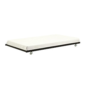 DHP Universal Metal Trundle Frame with Locks, Fits Most Twin Size Daybeds, Black