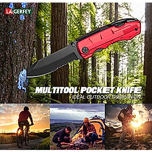 Gifts for Men Him Dad, Stocking Stuffers for Men Women, Multitool Pocket Knife, Anniversary Birthday Gifts for Men Husband Boyfriend, Fathers Day Mens Gifts, Camping Gifts, Hunting Gifts, Cool Stuff