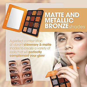Lamora Nude Eyeshadow Palettes (Matte + Bronze Gold)
