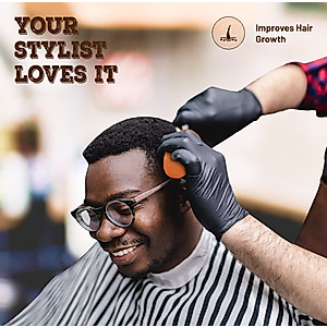 Styleomize Curved Wave Brush with Firm Boar Bristles - Premium Quality Wood Brush for Men's Hairstyling That Keeps Your Scalp Safe (Medium)