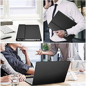 Fintie Sleeve Case for 15.6" HP Pavilion 15-EGxxx 15t-eg000 / HP Pavilion 15-EHxxx 15z-eh000 Series - Premium PU Leather Protective Portfolio Book Cover, Black