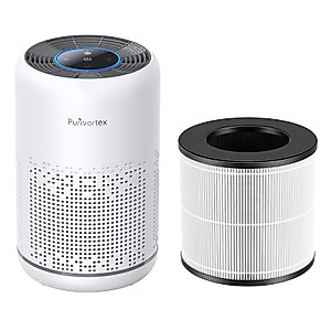 Air Purifiers Plus One More HEPA Filter for Better Sleep, Filters Smoke, Pet Dander, Odor, Dust, Sleep Mode, Speed Control, Portable - AC300