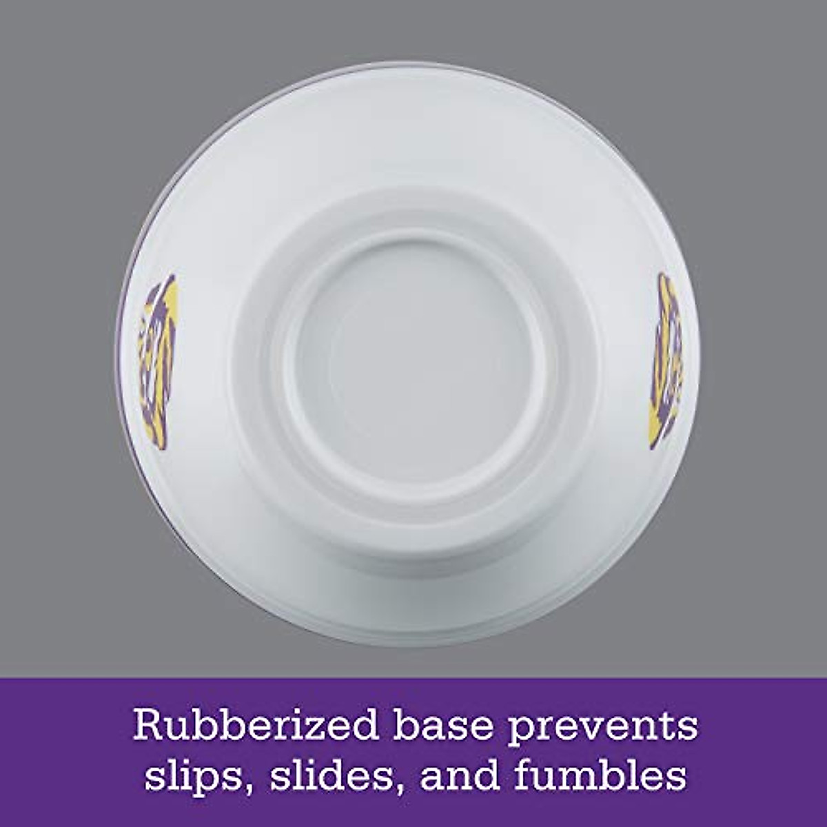 College Kitchen Collection LSU Serving Party Bowls / Mixing Bowls Set / Food Appetizer Serveware - 4 Piece, White