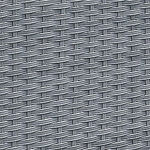 Home Square Condor Rattan Glass Top Patio End Table in Gray - Set of 2