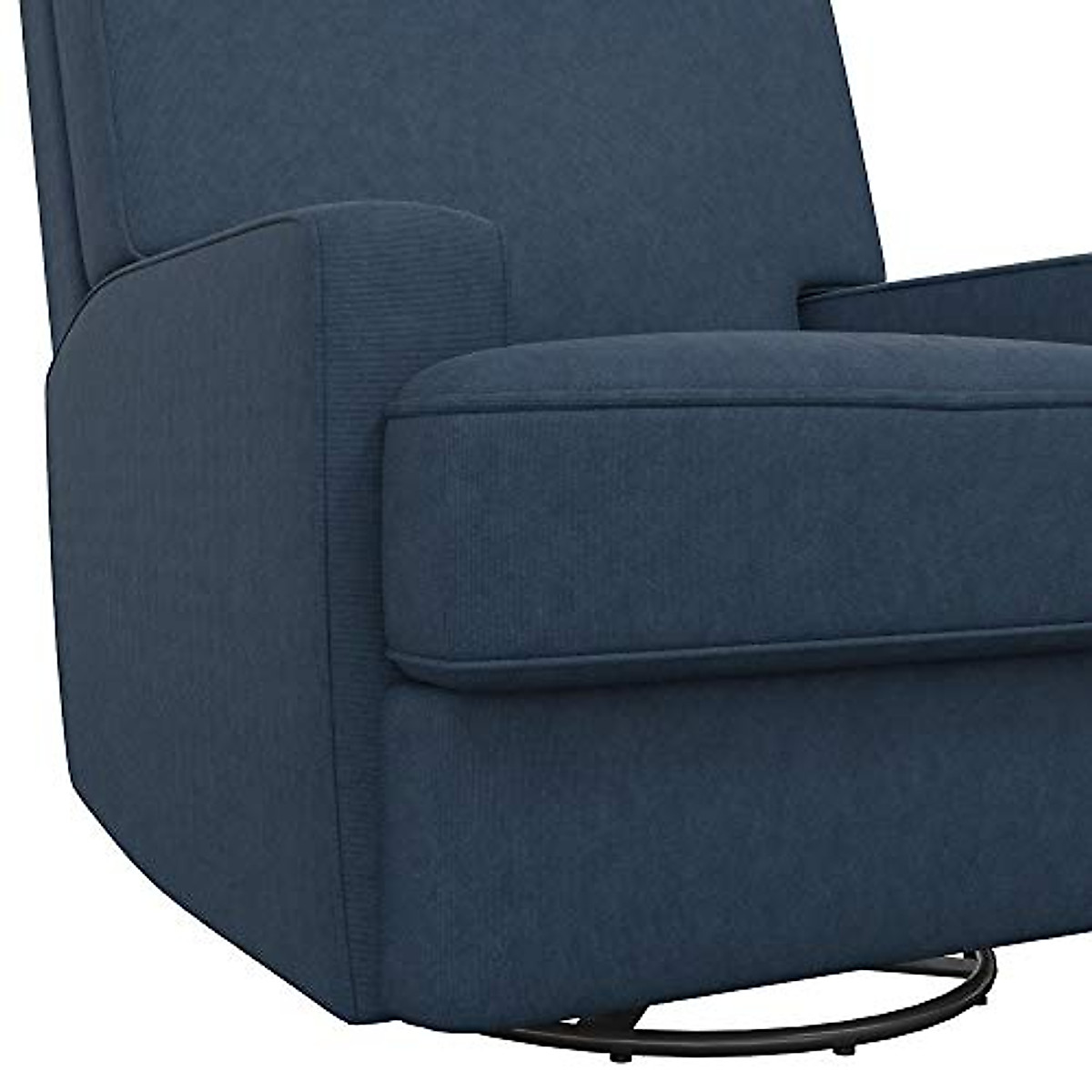 Baby Relax Rylan Swivel Glider Chair, Coil Seating, Dark Blue Recliner