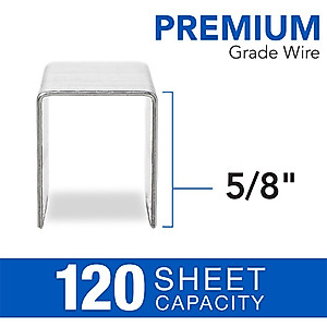 Swingline Staples, Heavy Duty, 5/8" Length, 20-120 Sheet Capacity, 100/Strip, 2500/Box, 1 Pack, Light Touch (90009)