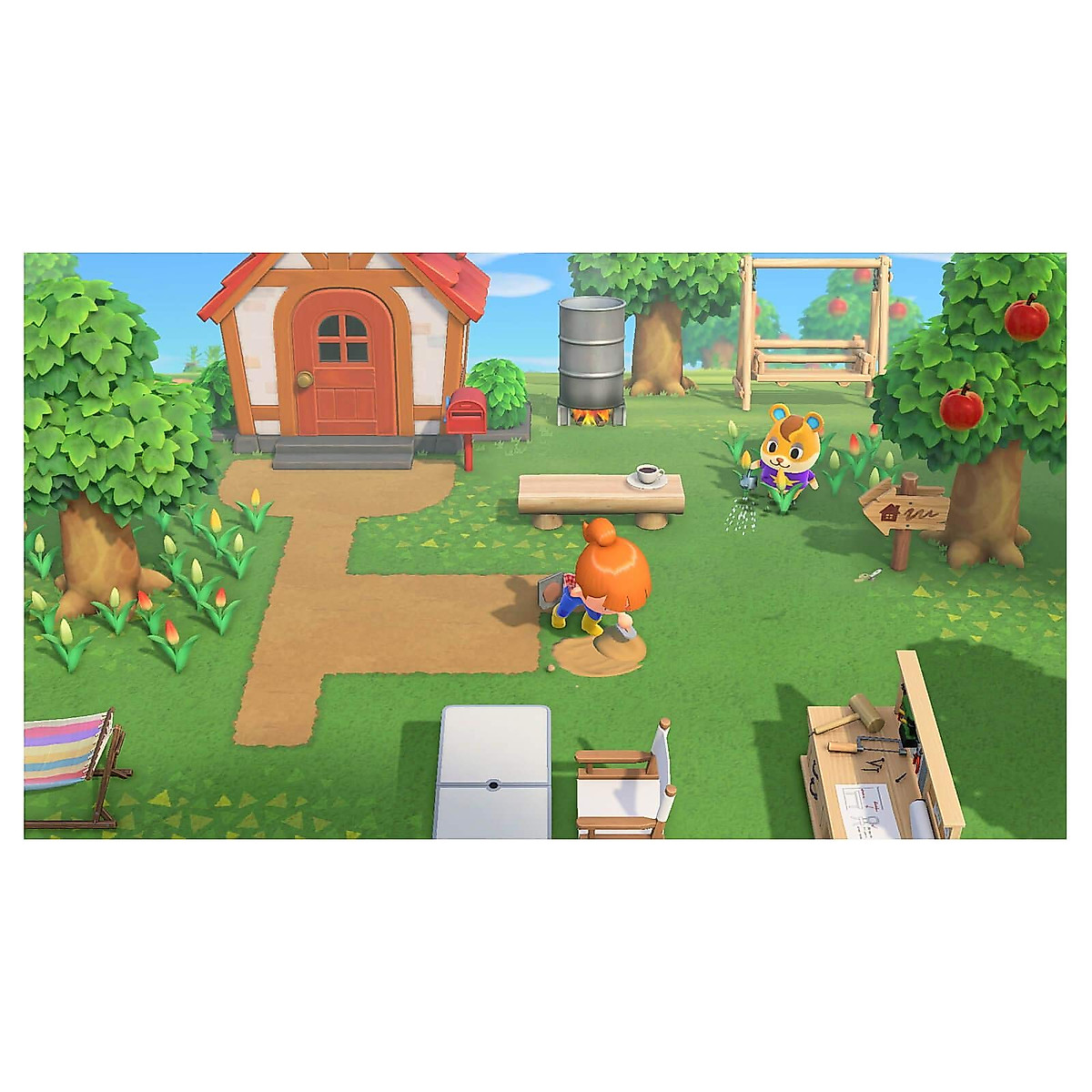 Nintendo Switch Console - Animal Crossing: New Horizons Edition - Pastel Green and Blue Joy-Con (Renewed)