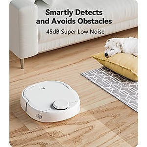 NARWAL T10 Mop Robot, 4-in-1 Robot Vacuum and Mop with Self Cleaning Station, Self Washing and Drying Robot Mop with LiDAR Navigation, Smart Mapping, 2 Suction Mode for Hard Floor and Pet Hair, White