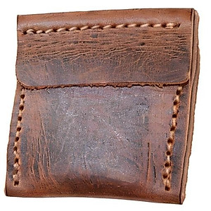 Hide & Drink, Wedding Ring Case, Engagement Pouch, Bride and Groom Jewelry Storage, Marriage Travel, Ring Bearer, Proposal Ring Holder, Full Grain Leather, Handmade, Bourbon Brown