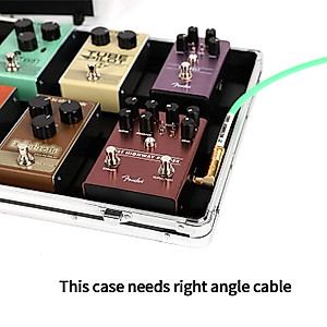 Ghost Fire Guitar Multi Effect Pedal Case 27.5x11.6x4.2in ，with Pedal Mounting Tape Fastener，Sturdy Locking Aluminum ，T series T-EC14