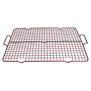 CasaWare 3pc Ultimate Commercial Weight 15 x 10 x 1-inch Cookie Sheet/Cooling Grid Set (Rose Gold Granite)