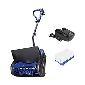 Snow Joe 24V-SS13 24-Volt IONMAX 13-Inch, Cordless Snow Shovel Kit, (w/ 4.0-Ah Battery + Charger) Blue