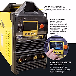 AHP AlphaTIG 203Xi 200 Amp IGBT AC DC Tig/Stick Welder with PULSE 110/220v 3 YEARS WARRANTY